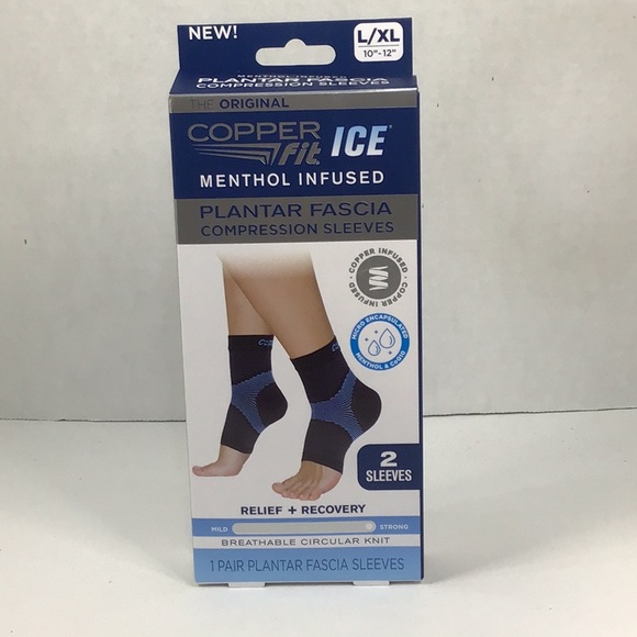 Other | Copper Fit Ice Menthol Infused Plantar Fascia Compression Ankle ...